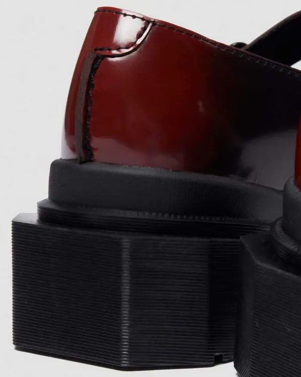 Dr. Martens Maybole Square Toe Mary Jane Shoes - Red