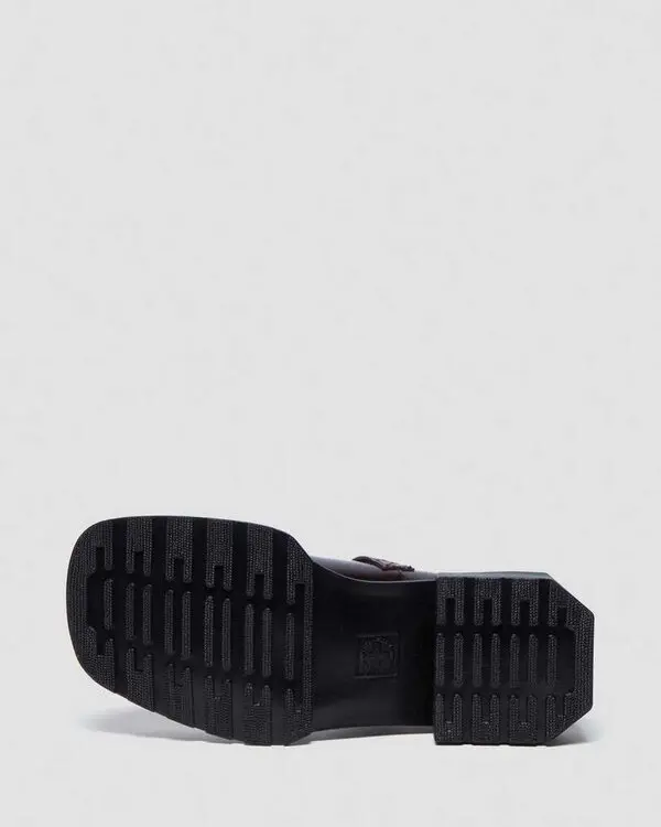 Dr. Martens Maybole Square Toe Mary Jane Shoes - Red
