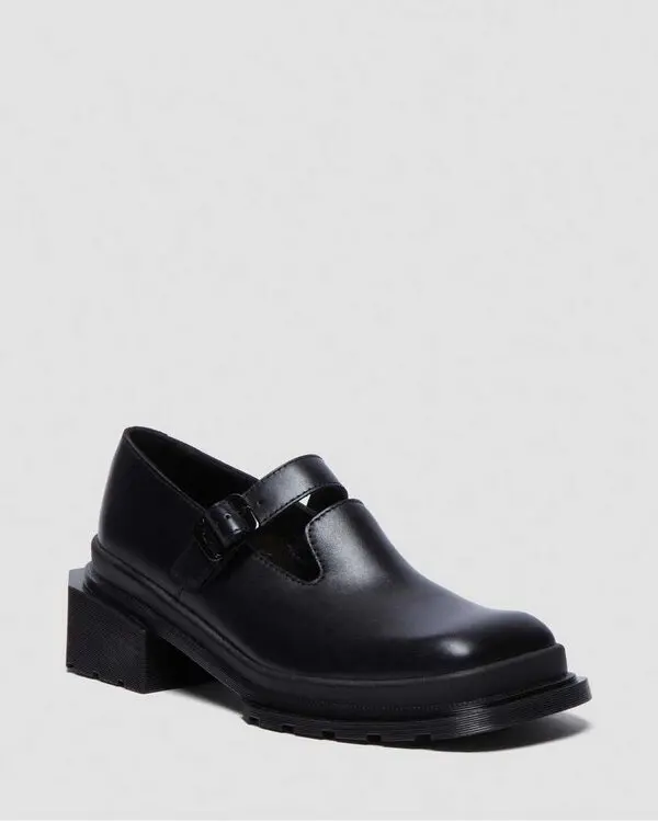 Dr. Martens Maybole Square Toe Mary Jane Shoes - Black