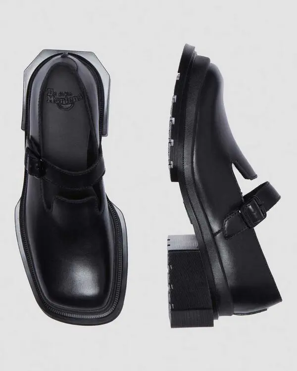Dr. Martens Maybole Square Toe Mary Jane Shoes - Black
