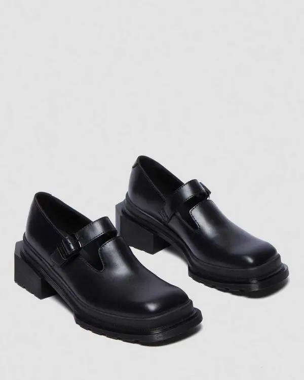 Dr. Martens Maybole Square Toe Mary Jane Shoes - Black