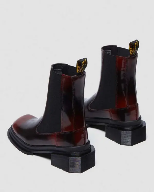 Dr. Martens Maybole Square Toe Chelsea Boots - Red