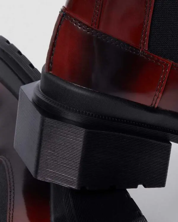 Dr. Martens Maybole Square Toe Chelsea Boots - Red