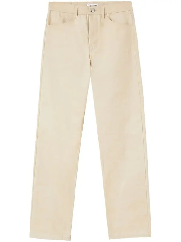 JIL SANDER Mid-rise Straight-leg Denim Jeans - Neutrals