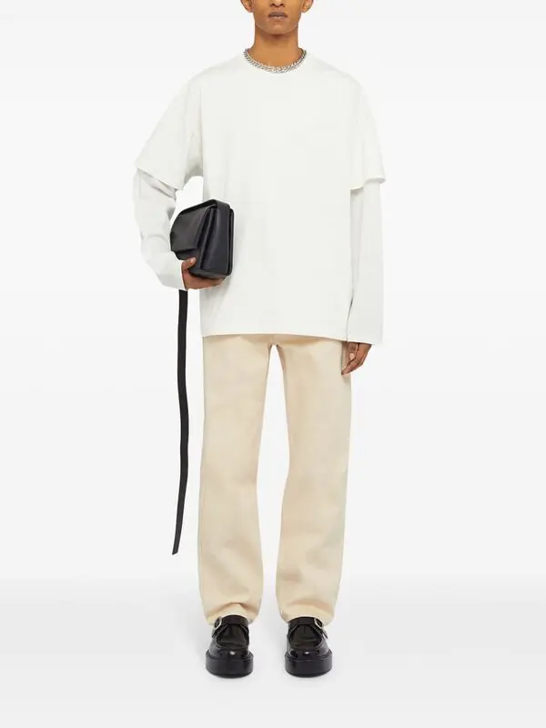 JIL SANDER Mid-rise Straight-leg Denim Jeans - Neutrals
