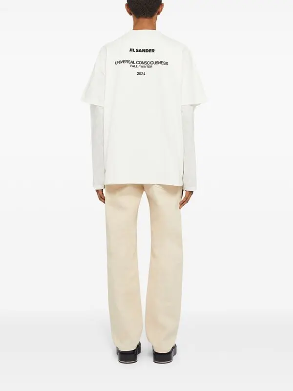 JIL SANDER Mid-rise Straight-leg Denim Jeans - Neutrals