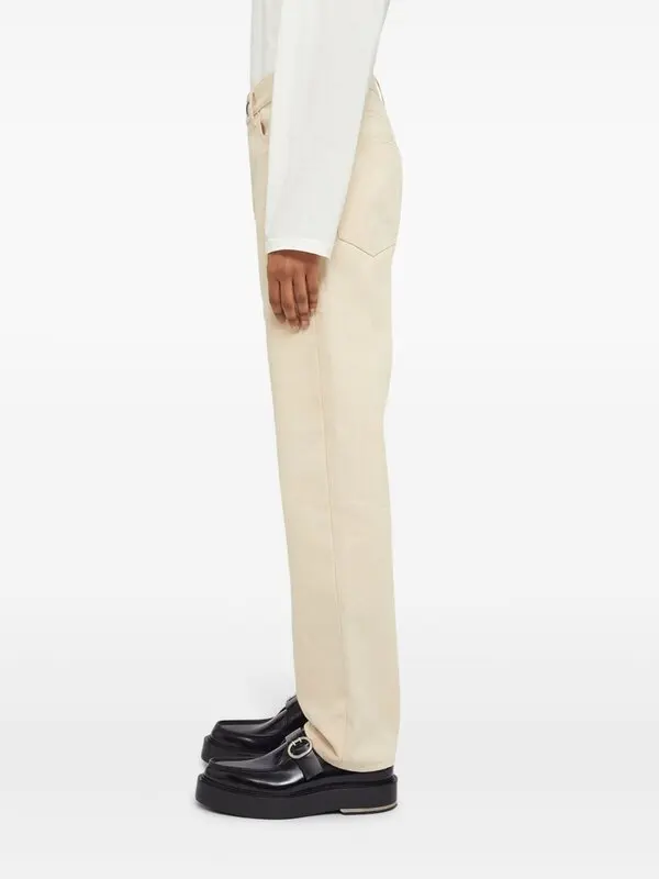 JIL SANDER Mid-rise Straight-leg Denim Jeans - Neutrals