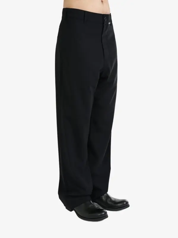 Marni Straight-leg Trousers With Embroidered Logo