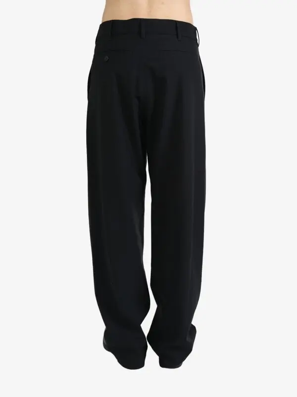 Marni Straight-leg Trousers With Embroidered Logo