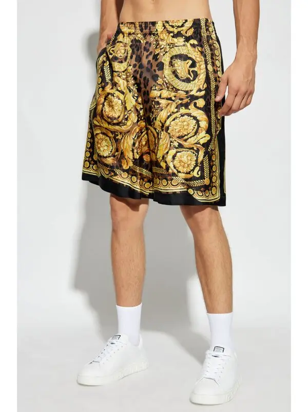 Versace Barocco Silk Shorts