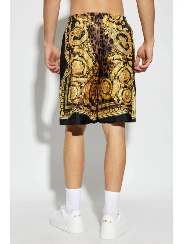 Versace Barocco Silk Shorts