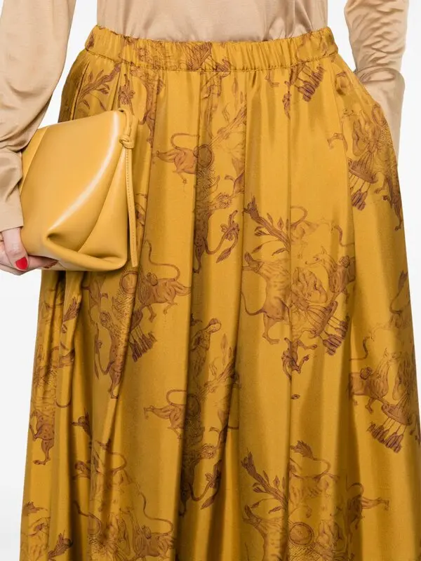 Fabiana Filippi Graphic-print Midi Skirt
