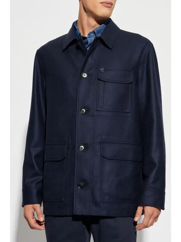 Brioni Buttoned Wool Jacket