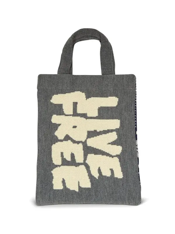 Comme Des Garçons Live Free Tote Bag - Grey