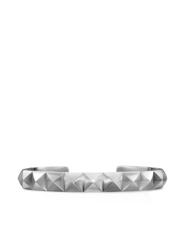 David Yurman Sterling Pyramid Cuff Bracelet - Silver