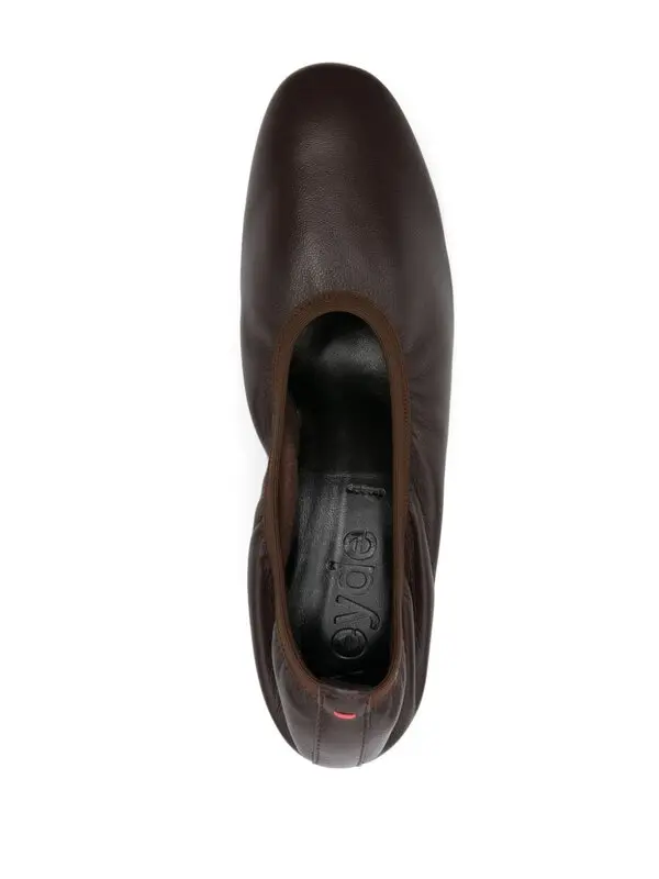 AeydĒ 45mm Leather Pumps - Brown
