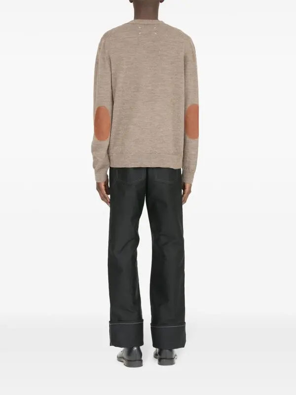 MAISON MARGIELA Elbow-patch Fine-knit Cardigan