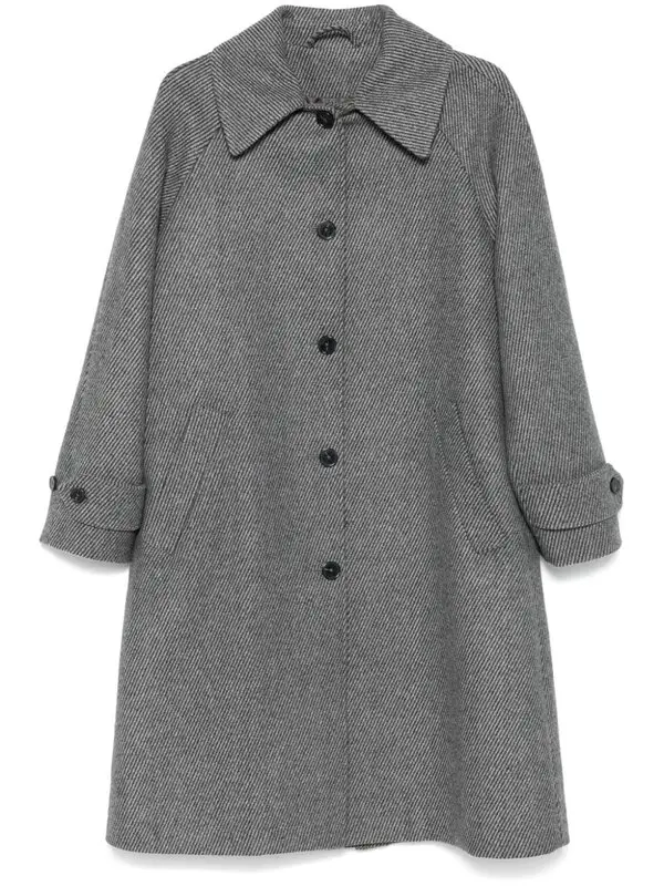 Officine Générale Aretha Mid-length Coat - Grey