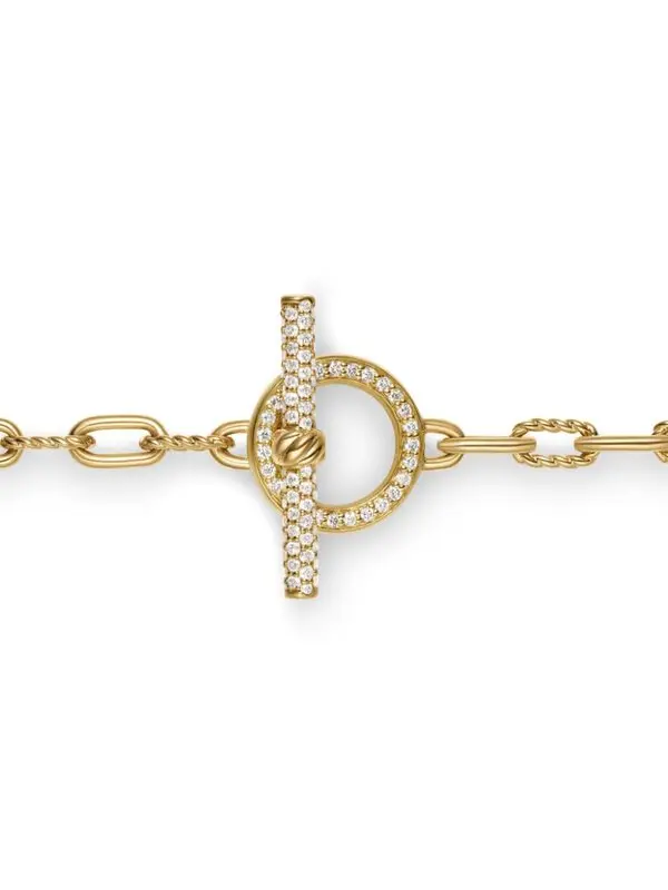 David Yurman 18kt Yellow Diamond Chain Necklace