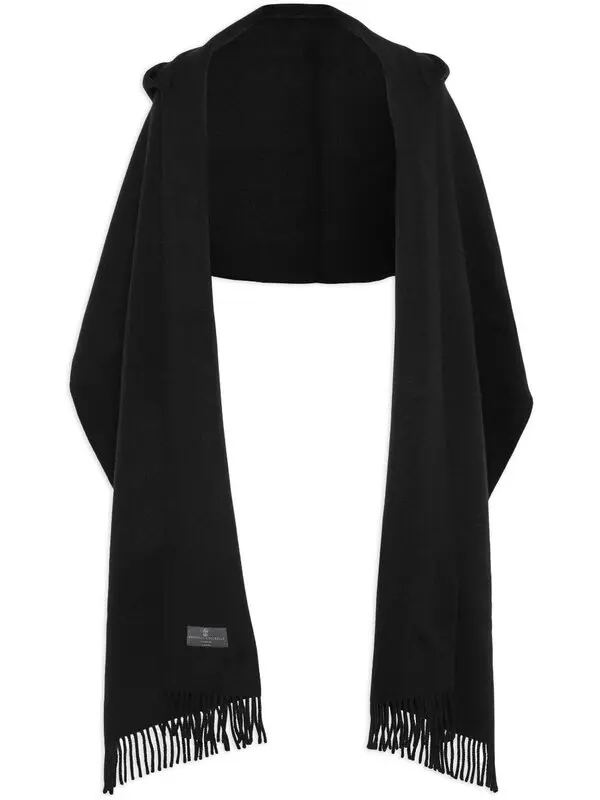 Brunello Cucinelli Hooded Scarf - Black