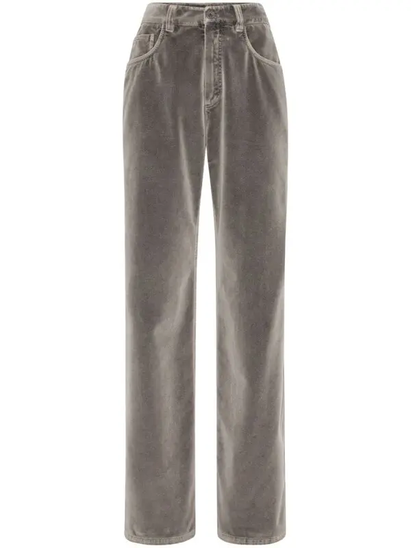 Brunello Cucinelli Logo-patch Flared Trousers