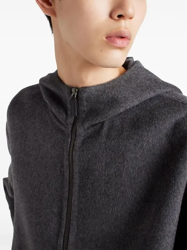 Prada Wool Hoodie Jacket