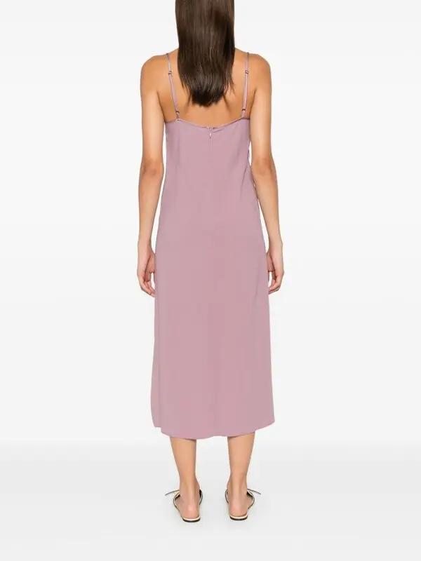 FORTE_FORTE Satin Midi Slip Dress - Pink