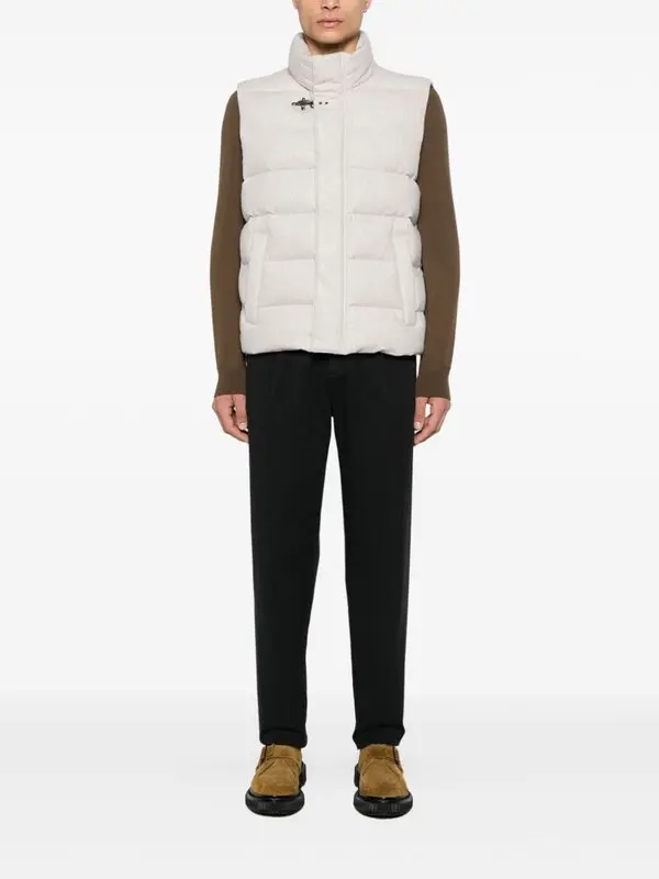 FAY Quilted Virgin Wool Gilet