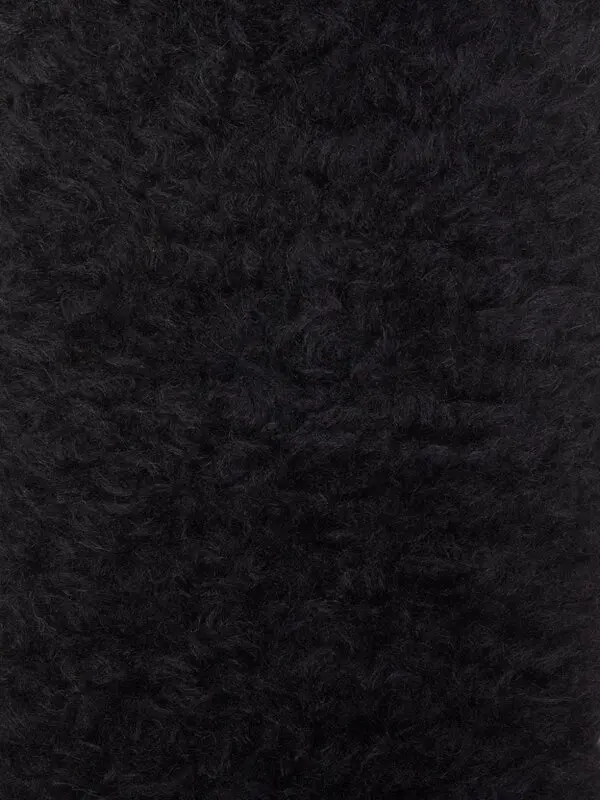 Acne Studios Logo-tag Faux-fur Scarf