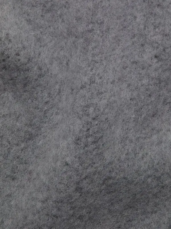 Acne Studios Fringed Logo Scarf - Black
