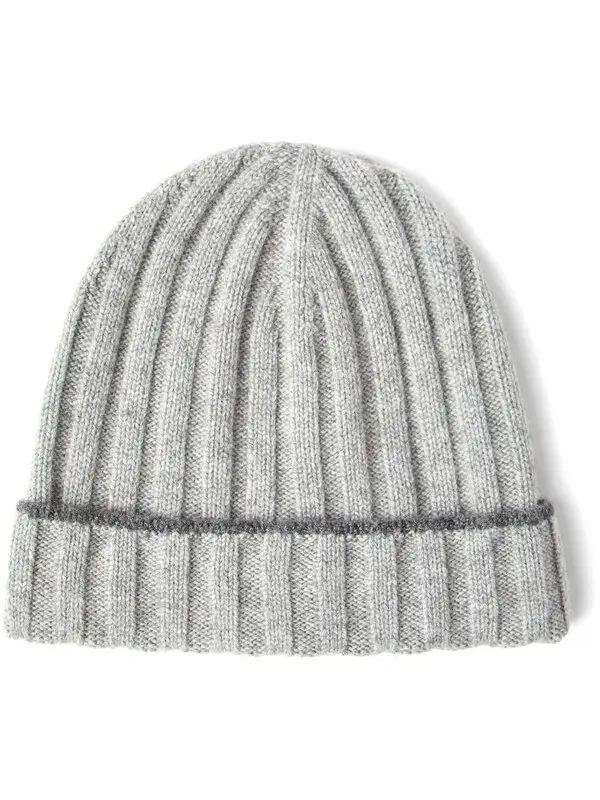 Brunello Cucinelli Cashmere Beanie - Grey
