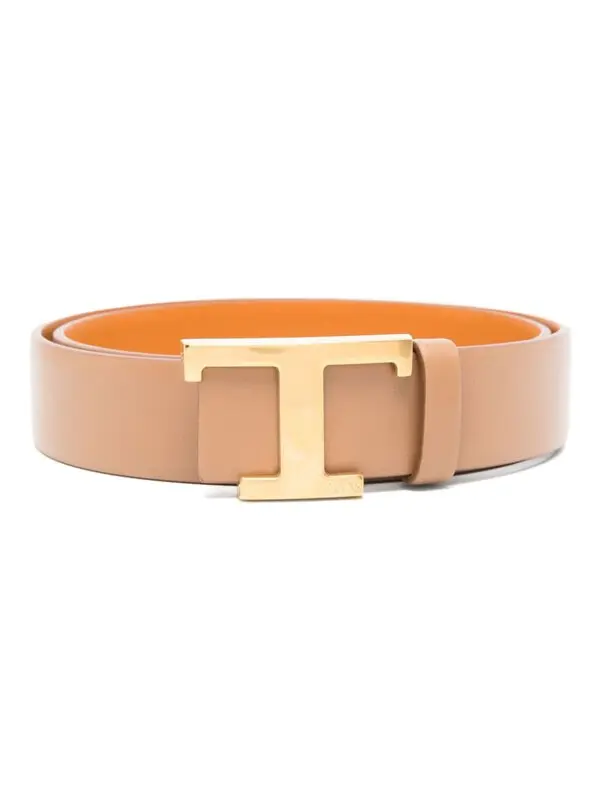 TOD'S Logo-buckle Belt - Brown