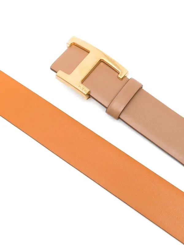 TOD'S Logo-buckle Belt - Brown