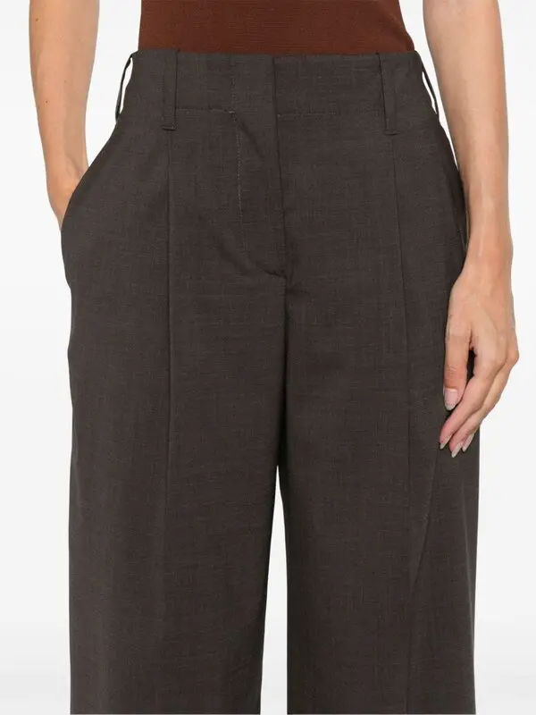 P.a.r.o.s.h Pressed-crease Trousers - Brown