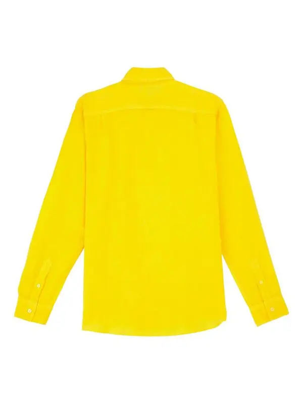 Vilebrequin Long-sleeve Linen Shirt - Yellow