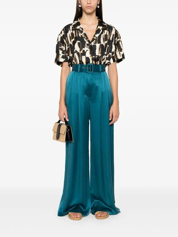 Zimmermann Silk Wide Leg Trousers