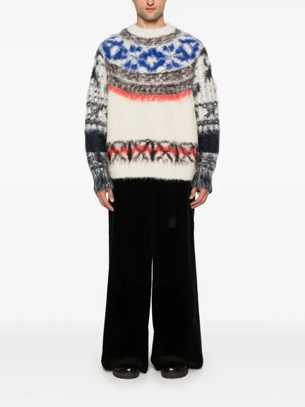 Sacai Brushed-effect Sweater
