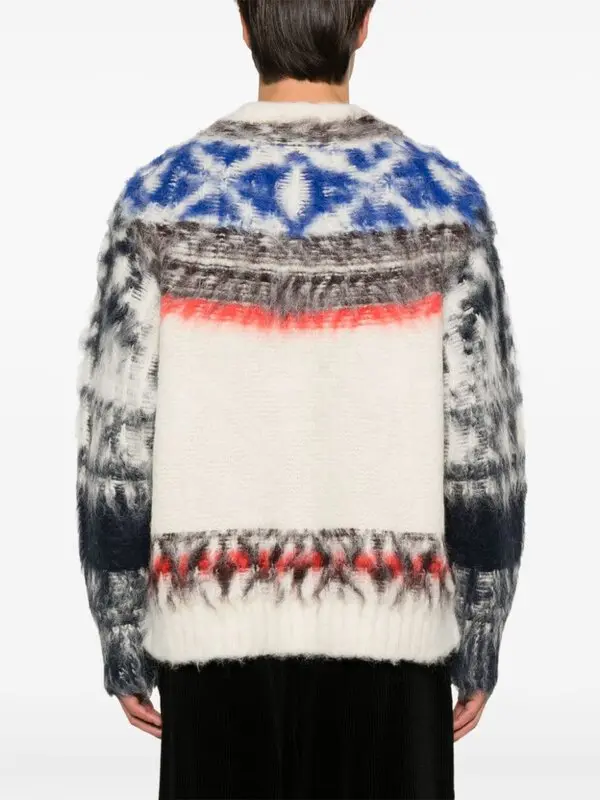 Sacai Brushed-effect Sweater