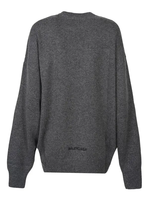 Balenciaga Logo Intarsia-knit Jumper