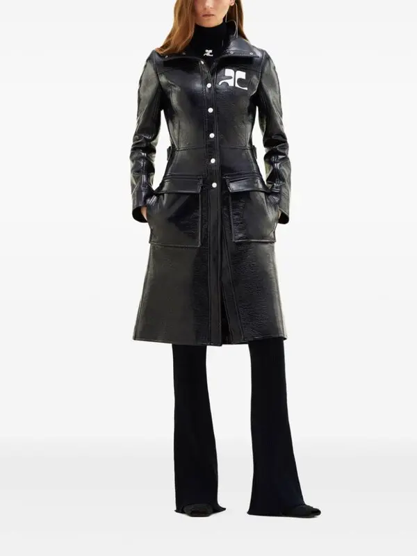 COURREGES Reedition Mid-length Coat - Blue