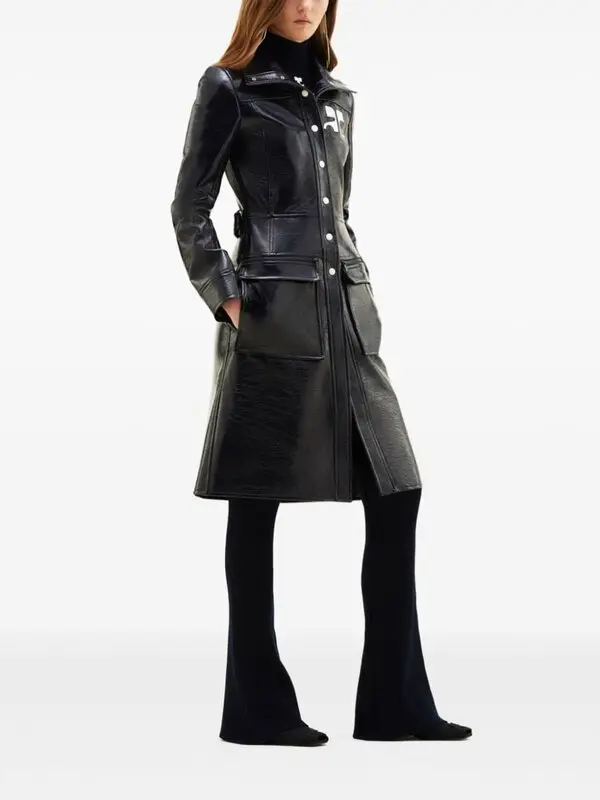 COURREGES Reedition Mid-length Coat - Blue