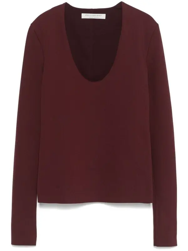 Philosophy Di Lorenzo Serafini Scuba-jersey Top - Red