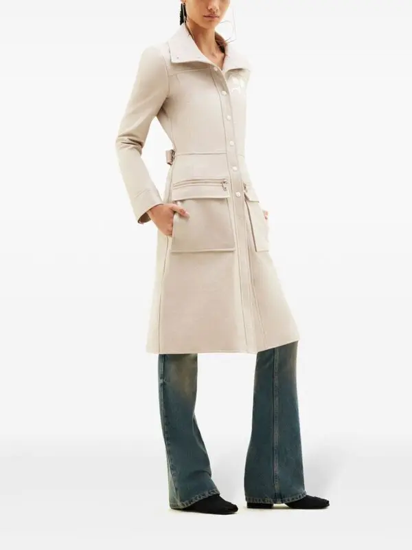 COURREGES Reedition Mid-length Coat - Neutrals