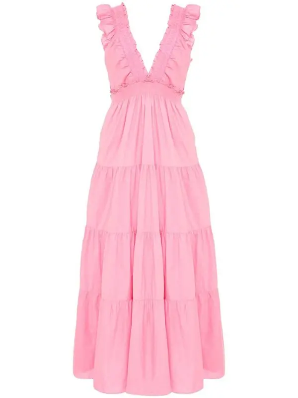 LoveShackFancy Ruffled Maxi Dress