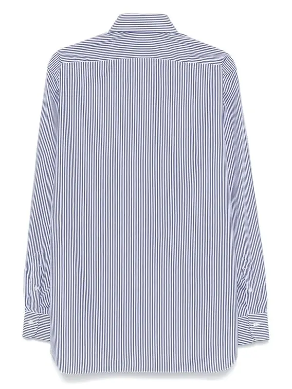 BARBA NAPOLI Striped Shirt - Blue