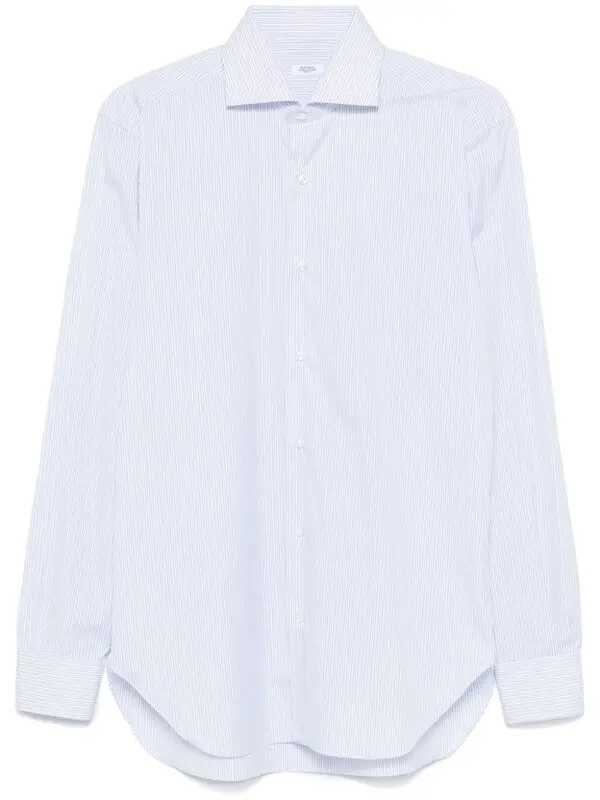 BARBA NAPOLI Striped Shirt - White