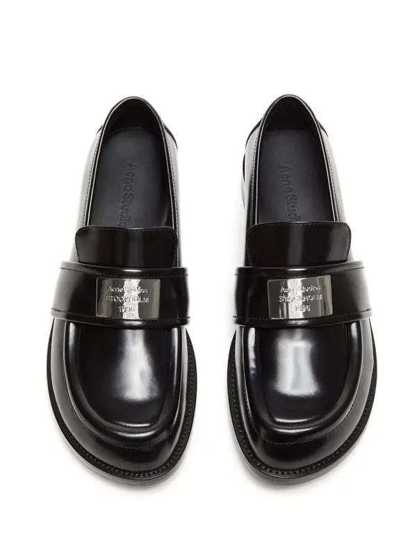 Acne Studios 30mm Brushed Leather Loafers