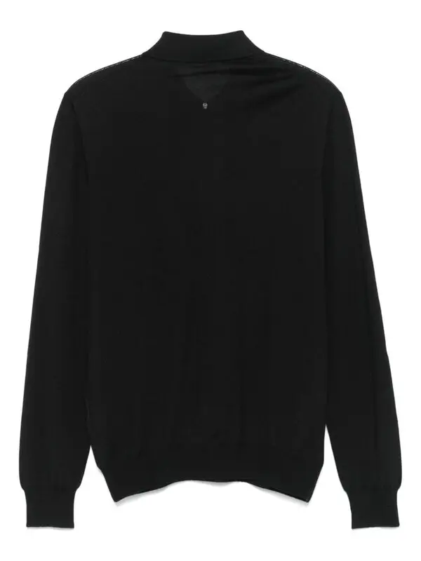 BARBA NAPOLI Fine-knit Polo Shirt