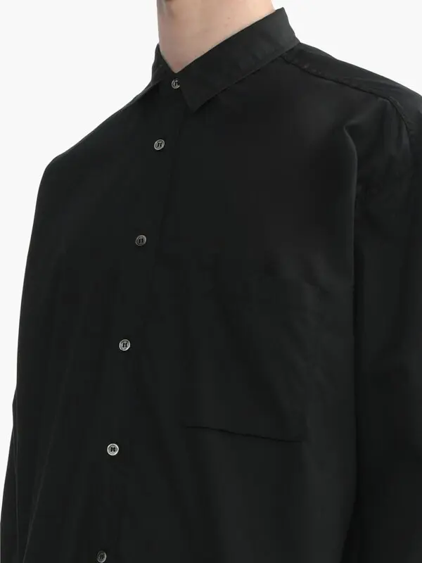 Comme Des Garçons Logo-detail Pocket Shirt - Black