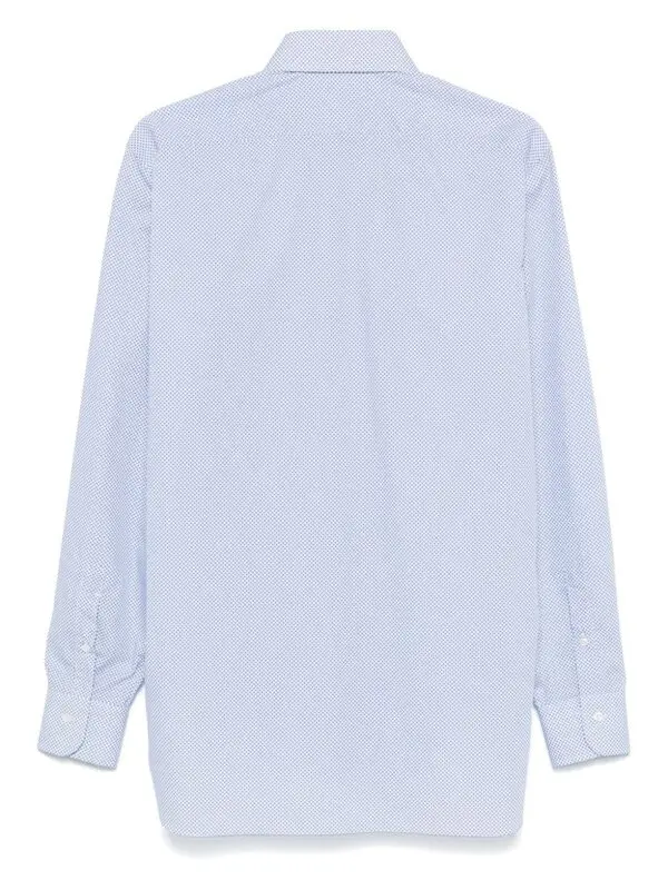 BARBA NAPOLI Patterned-jacquard Shirt